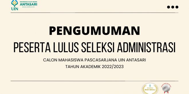 Pascasarjana UIN Antasari Banjarmasin – Program Magister dan Program Doktor